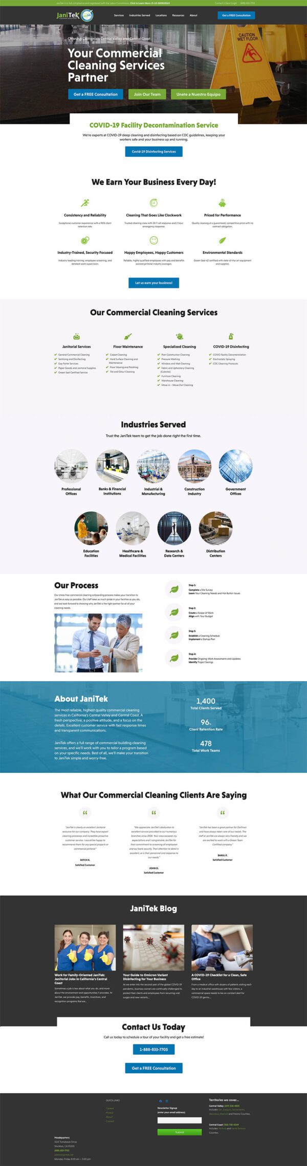 JaniTek - Intuitive Websites